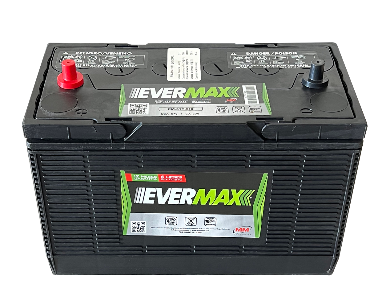 - MMCorpo Acumulador Premium EverMax M31T-670